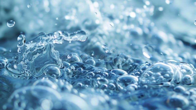 Abstract Close-up of Water Splashes Stock Photo - Image of fluidity ...