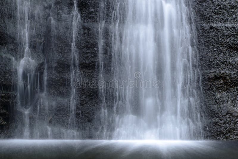 Abstract Close Up of a Waterfall Smooth Lines Stock Image - Image of ...