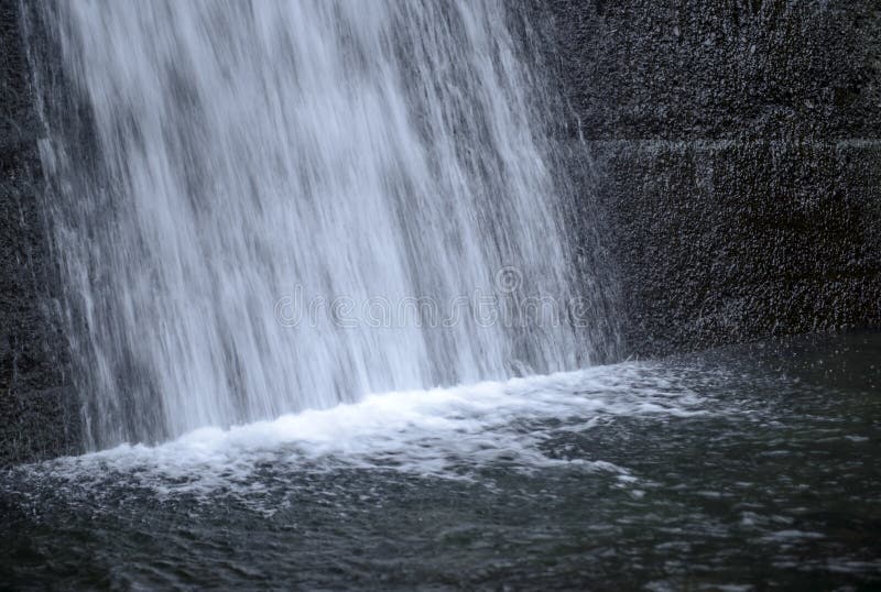 Abstract Close Up of a Waterfall Smooth Lines Stock Photo - Image of ...