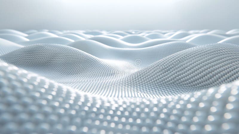 Abstract Close-Up of Wavy Textured Surface with Smooth Patterns and ...