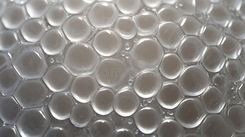 Abstract Closeup of Gray and White Bubbles Stock Illustration ...
