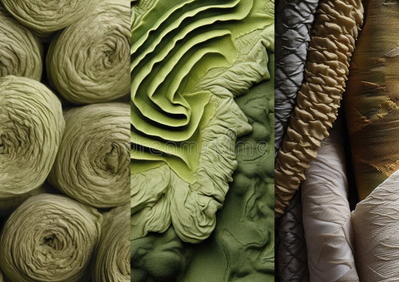 Abstract Closeup of Recycled Fabric. Textile Trends: Make and Remake ...