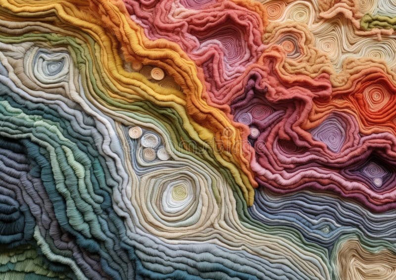 Abstract Closeup of Recycled Fabric. Textile Trends: Make and Remake ...
