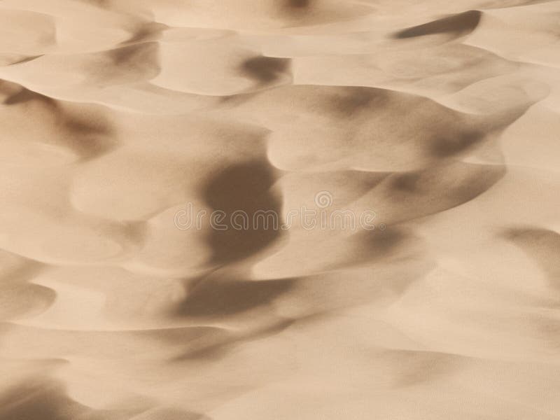 Abstract Closeup of Sand Dunes Pattern of Desert in the Summer Stock ...