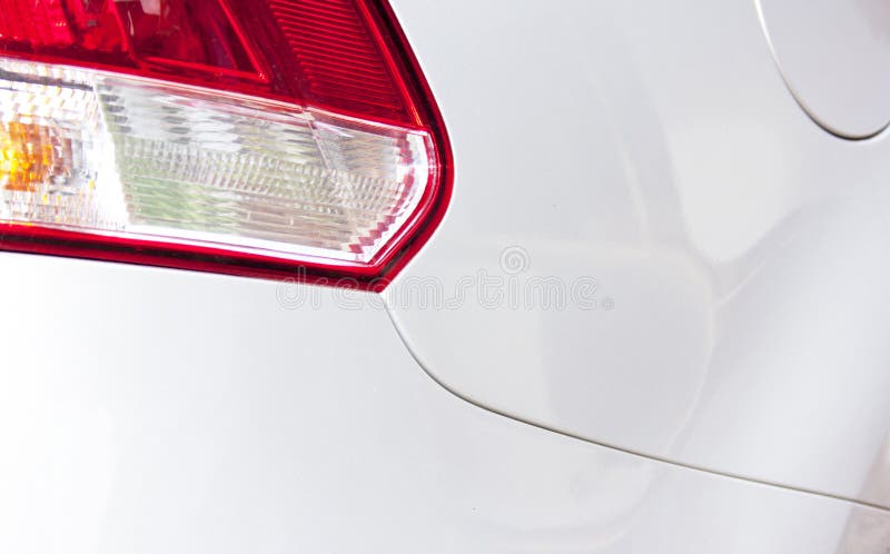 Abstract Closeup of Vehicle Rear Tail Lamp and Side Panel Stock Image ...