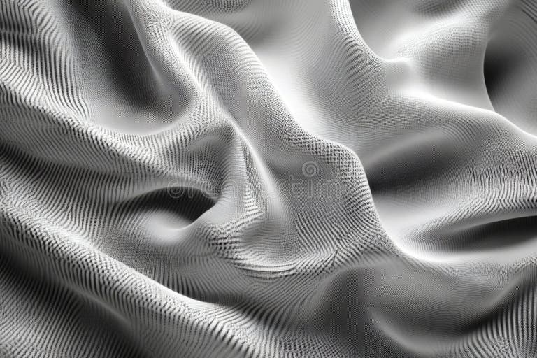 Abstract Cloth Fabric Grayscale Displacement, Bump or Height Map. Stock ...