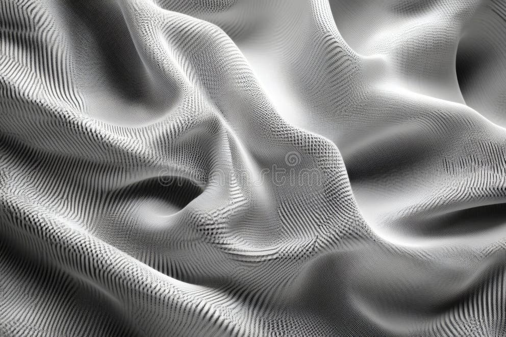 Abstract Cloth Fabric Grayscale Displacement, Bump or Height Map. Stock ...
