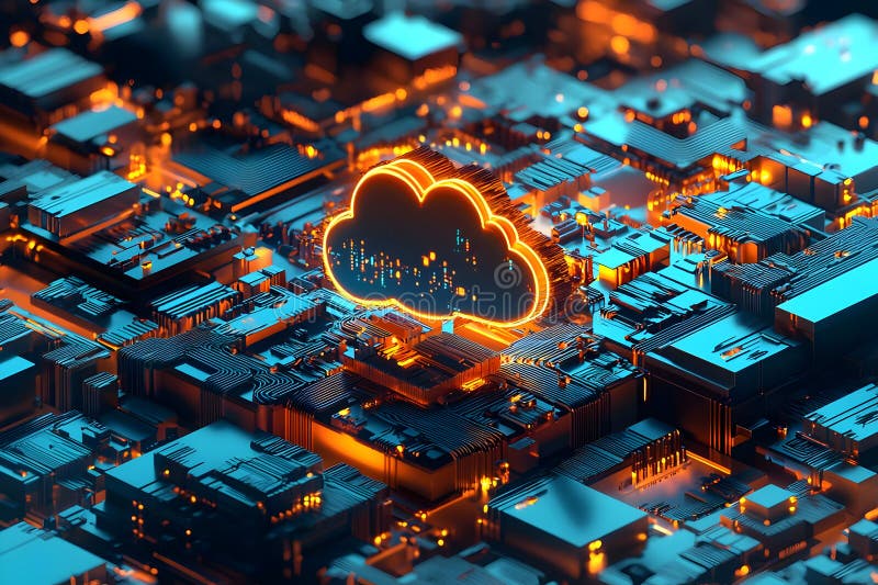 Abstract Cloud Computing Data Center Network Technology Stock ...