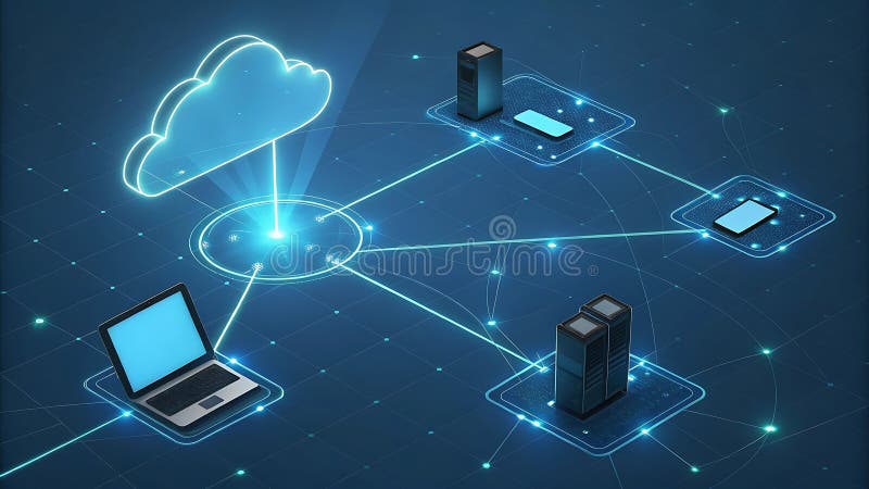 Abstract Cloud Computing Network: Connecting Devices and Servers for ...