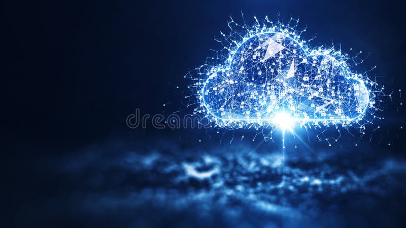 Abstract Cloud Computing Structure. the Data Transfer and Storage ...