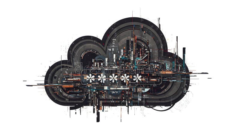 Abstract Cloud Design Complex Structure on White Stock Photo - Image of ...