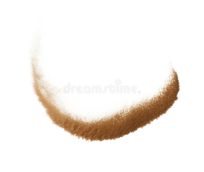 Abstract Cloud Fly. Yellow Colored Sand Bend Throwing Curve Circle in ...
