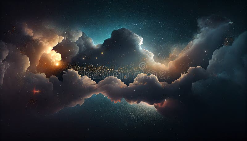 Generative AI, Starry Night Dreams: an Abstract Celestial Formation of ...