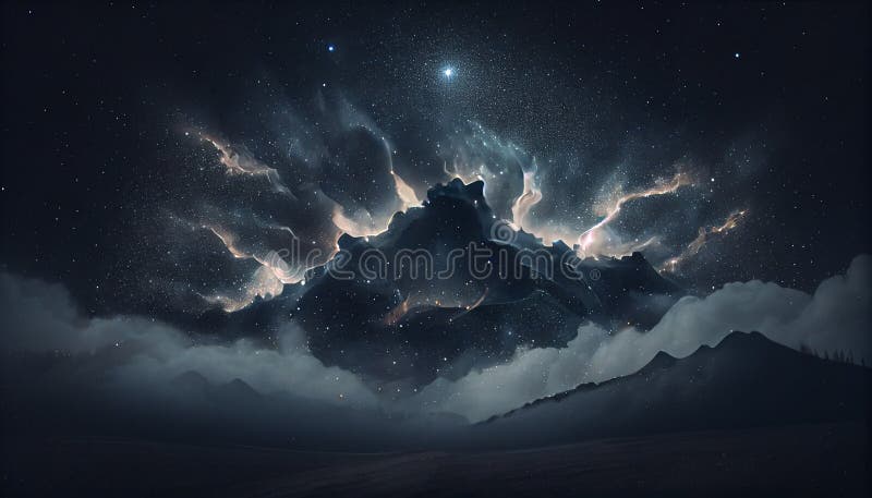 Generative AI, Starry Night Dreams: an Abstract Celestial Formation of ...