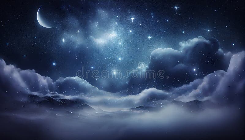 Generative AI, Starry Night Dreams: an Abstract Celestial Formation of ...