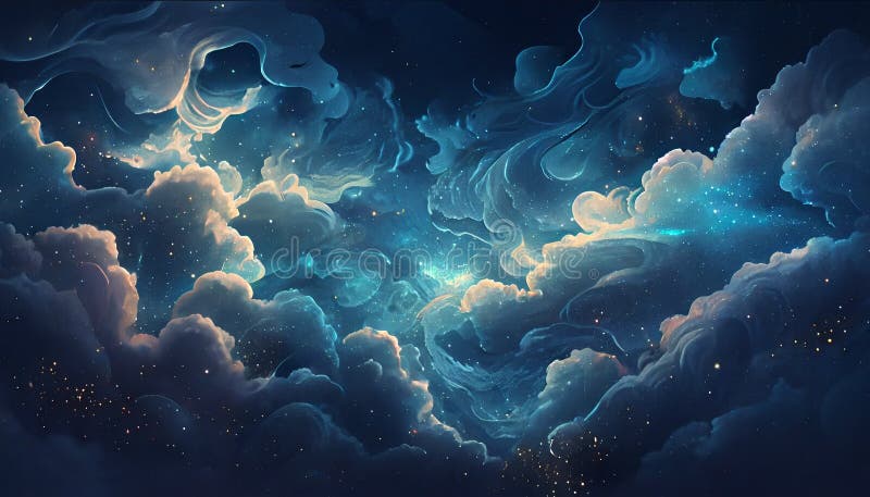 Generative AI, Starry Night Dreams: an Abstract Celestial Formation of ...