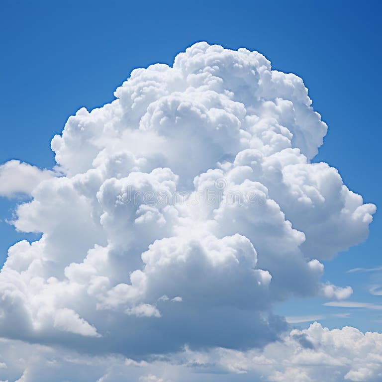 Abstract Cloud Formation: a Symbol of Cloud Computing and Technology Stock Illustration ...