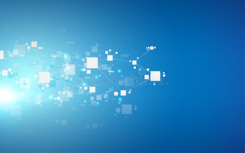 Abstract Cloud Telecommunications Networking Technology Concept ...