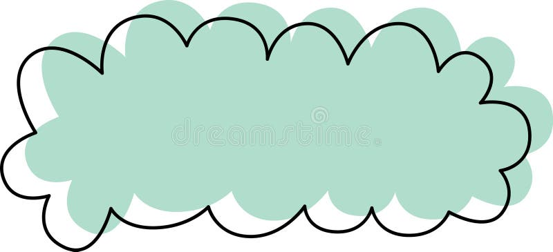 Abstract Cloud Text Box stock vector. Illustration of communication ...