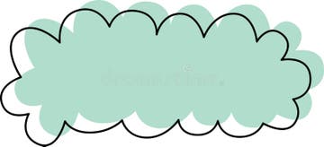 Abstract Cloud Text Box stock vector. Illustration of communication ...