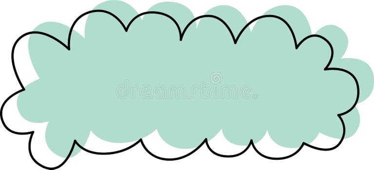 Abstract Cloud Text Box stock vector. Illustration of communication ...