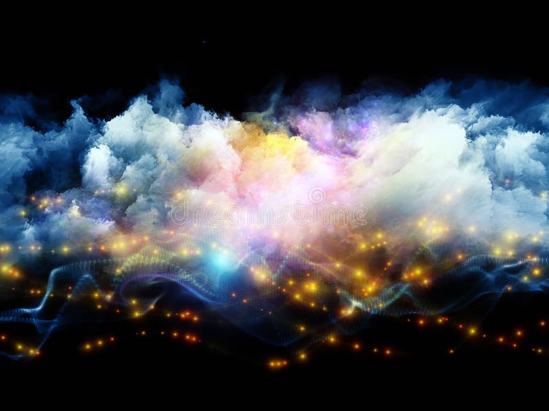 Abstract clouds and lights stock image. Image of fantasy - 24383405