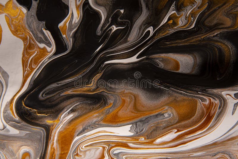 Ink Colors Bright, Luminous, Brown with Black Stock Illustration ...