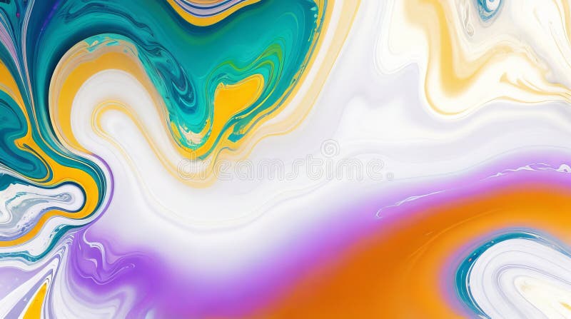 Abstract Clouds in Translucent Colors Create a Modern Patterned Marble ...