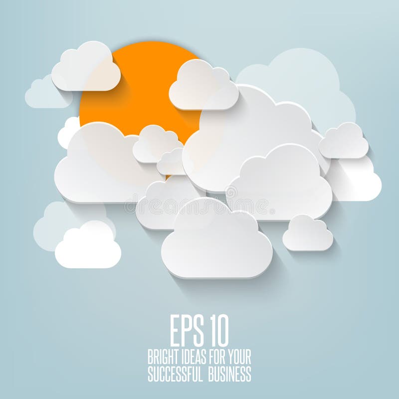 Abstract clouds stock vector. Illustration of message - 32202922