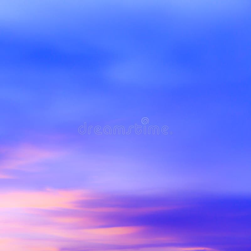 Abstract Cloudscape of Sunset Blue Sky Background and Clouds in Stock ...