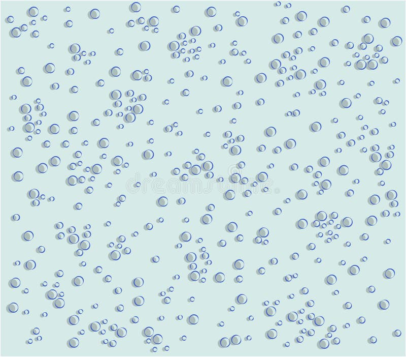 Abstract Cluster of Bubbles. Objects are All Transparent and Have ...