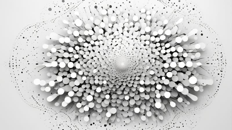Abstract Cluster Geometry with Symmetrical Dot Patterns Stock ...