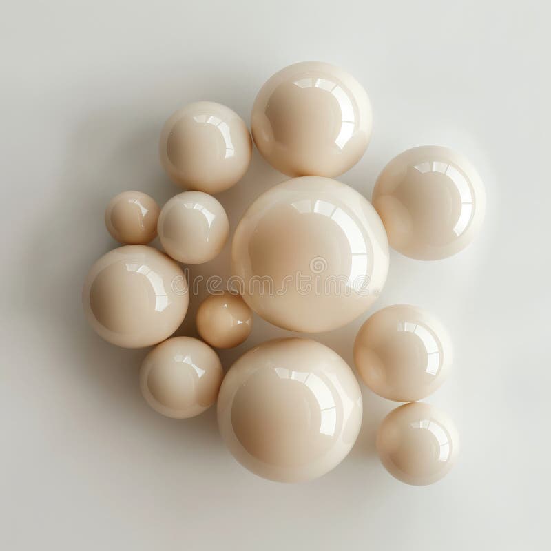 Abstract Cluster of Spheres Stock Photo - Image of light, smooth: 314932956