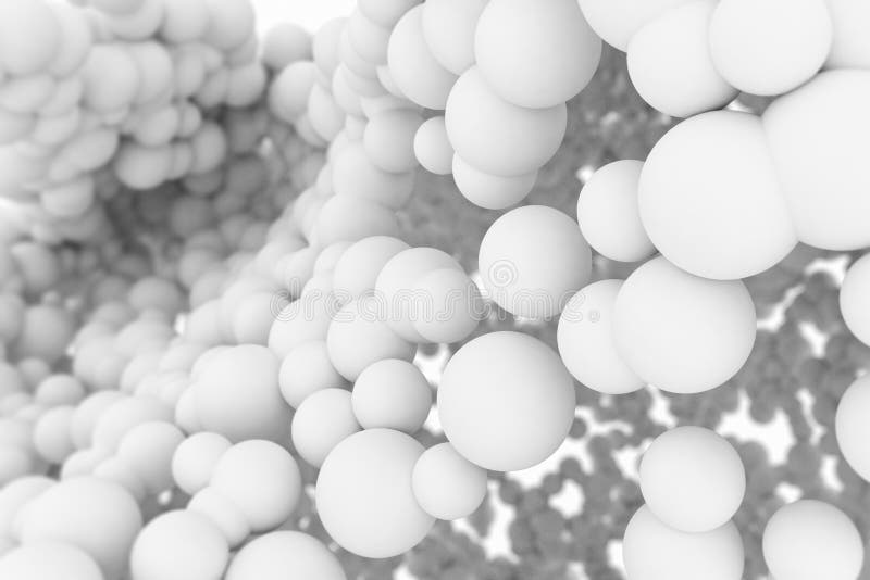 A Cluster of Fat Cells Isolated on White Stock Illustration ...