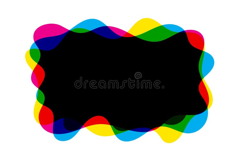 Abstract Cmyk Colors Fluid Background with Text Space Stock ...