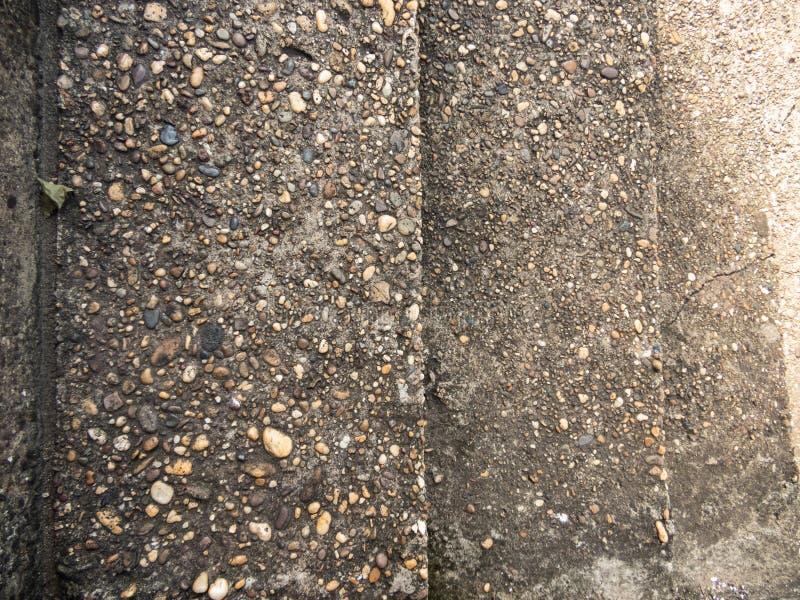 Abstract Cobblestone Pattern Emerges in the Macro View the Concrete ...