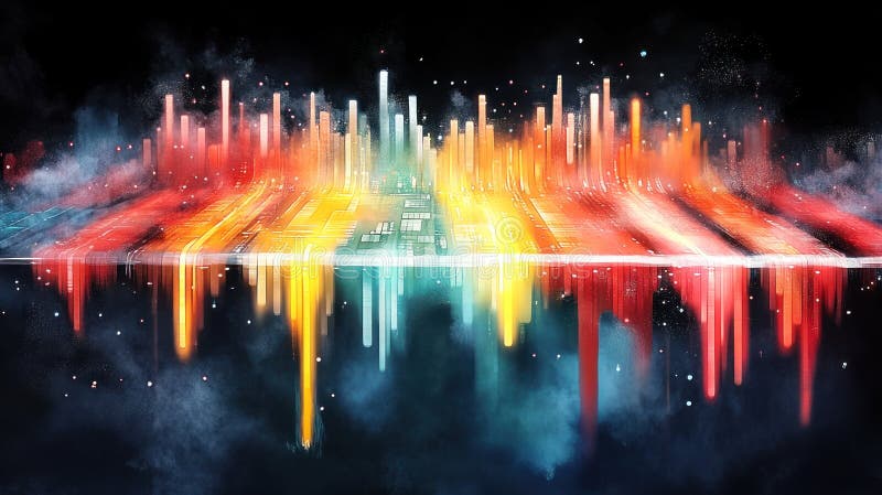 Abstract Code Background with Rich Details and Soft Lighting in ...