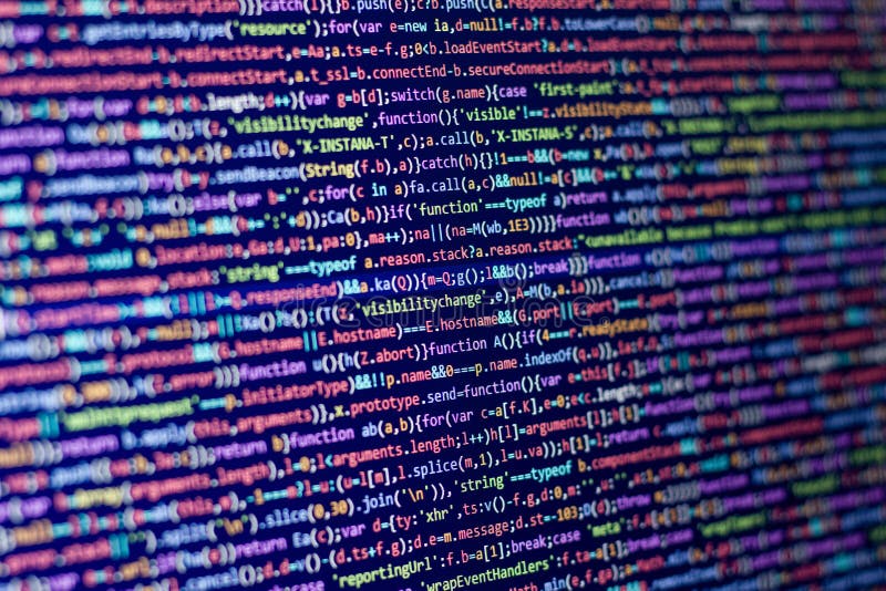 Abstract code background stock image. Image of application - 245098527