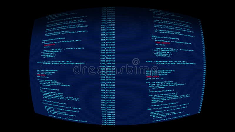 Hacker Code Is Typing Hacker Code Running Down A Computer Screen Terminal 4k Stock Footage