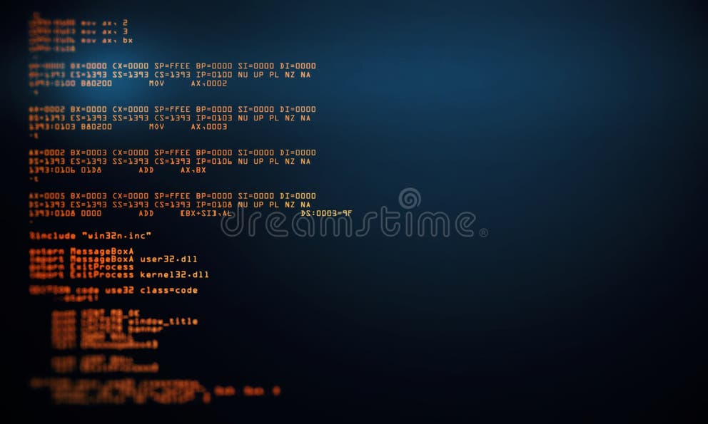 Abstract coding backdrop stock illustration. Illustration of hacker - 147291410