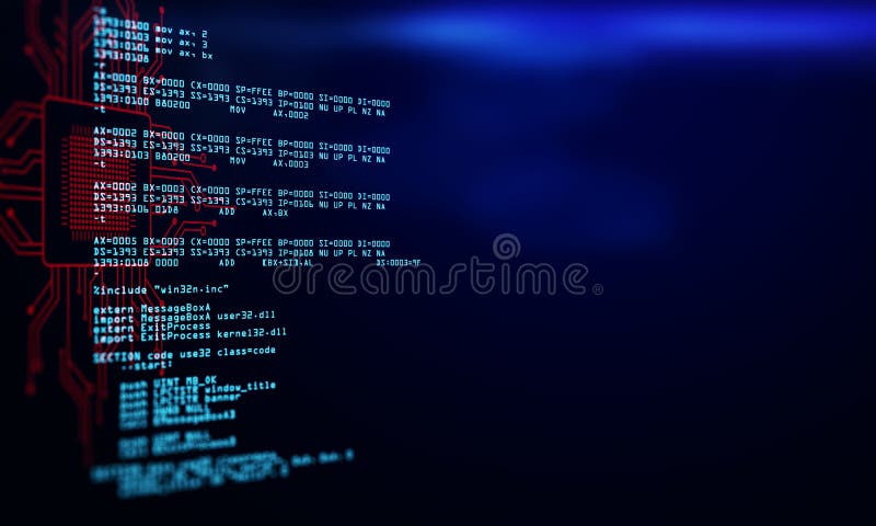 Abstract coding background stock illustration. Illustration of light - 147291401