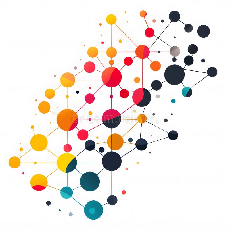 Abstract Coding Molecule Tech Logo Design Template Isolated on White ...