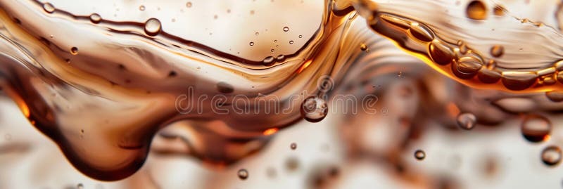 Abstract Coffee Crema Texture. Generative Ai Stock Illustration ...