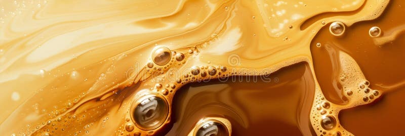 Abstract Coffee Crema Texture. Generative Ai Stock Illustration ...