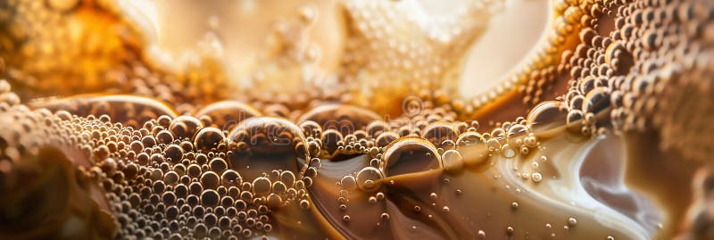 Abstract Coffee Crema Texture. Generative Ai Stock Illustration ...