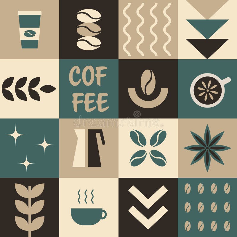 Abstract Coffee Pattern Stock Illustrations – 46,547 Abstract Coffee ...