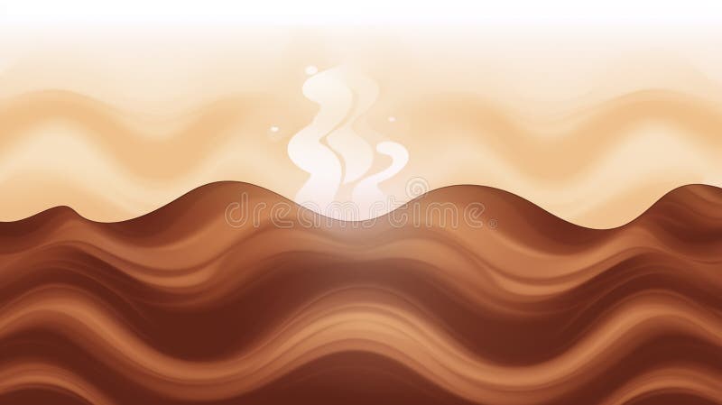 Abstract Coffee Wave Background. Stock Illustration - Illustration of ...
