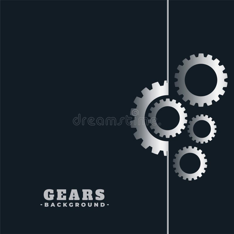 Abstract Cog Gearwheel Dark Background Design Stock Vector ...