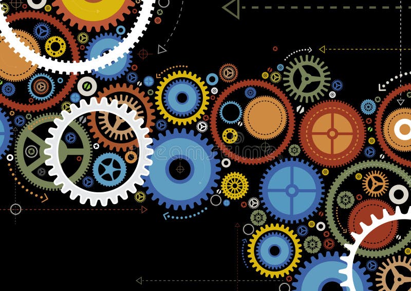 Abstract Cogs stock vector. Illustration of imagination - 23647033