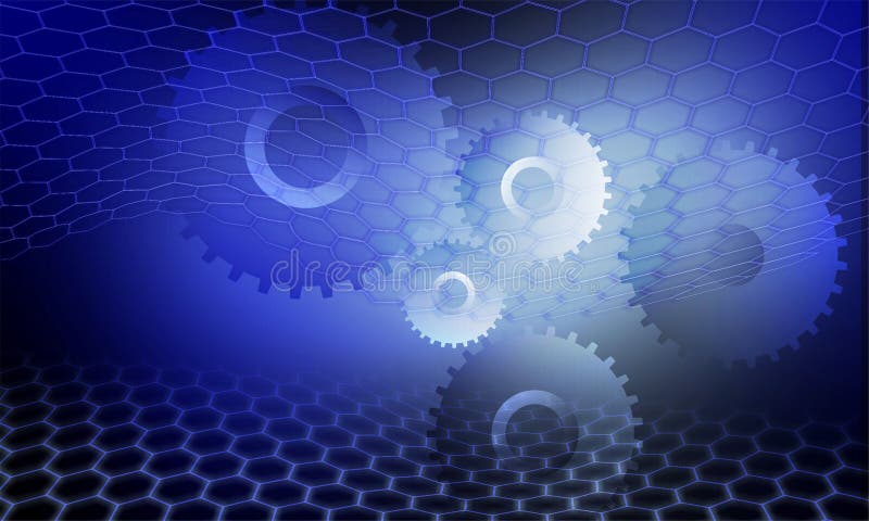 Abstract Cogs Technology Background. Background 3d Grid.Cyber ...
